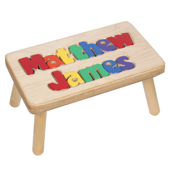 Name Puzzle Stool | Personalized Puzzle Stool | Tiny Keepsakes – Tiny ...